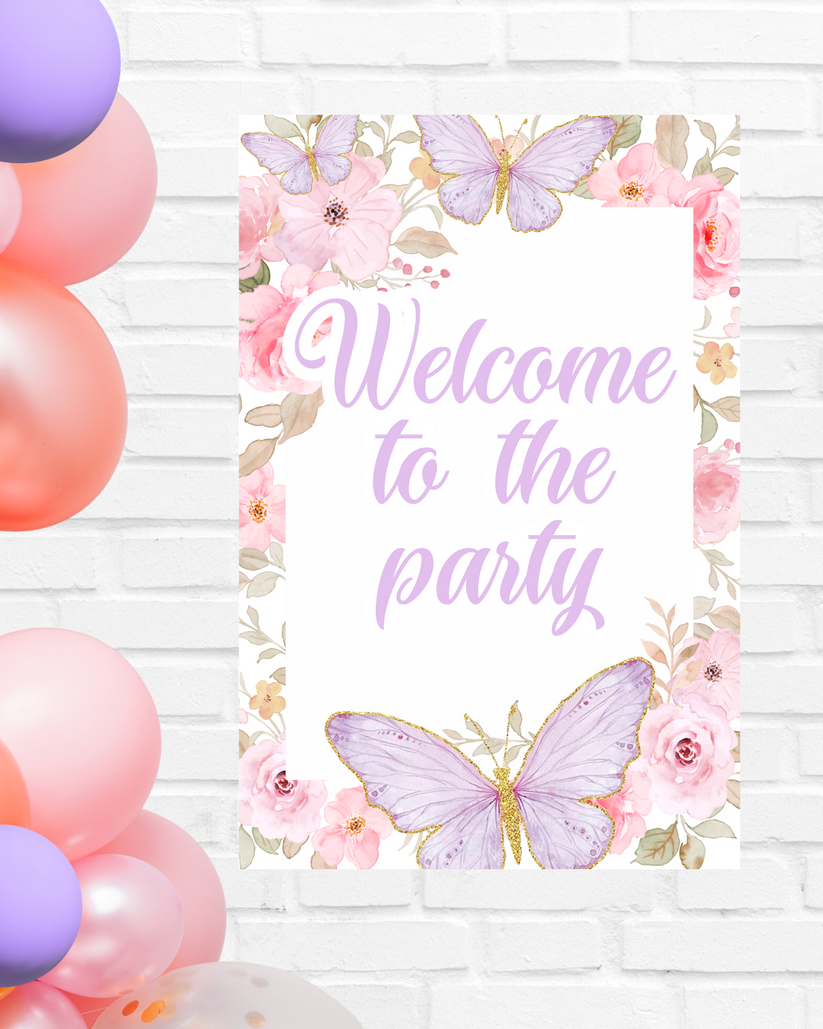 Butterfly Welcome Poster – JnvCreations