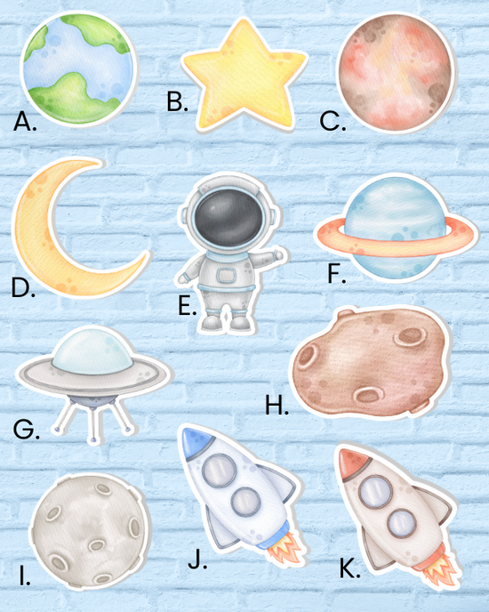 Outer Space Party Props - Blue – JnvCreations